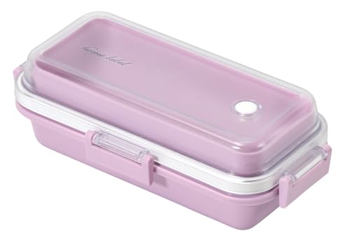 オーキッド/-/DC-6024・パッケージ個数:1・製品サイズ:(約)幅19.5×奥行10.5×高さ6.5cm、中容器(上)/310ml、本体(下)/252ml・製品重量:(約)0.195kg・原料樹脂:本体・中容器/ポリプロピレン(耐熱温...
