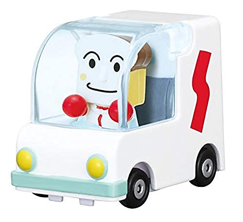 しょくぱんまんごうとしょくぱんまんホワイト/-/-・Style:しょくぱんまんごうとしょくぱんまんPatternName:単品・(C)やなせたかし/フレーベル館・TMS・NTV・アンパンマンの本格ミニカー・開閉式のハッチを開けると別売のミュ...