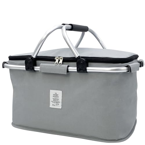 GY/W42×D28×H24cm/74464・Color:GYSize:W42×D28×H24cm・パッケージ個数:1・サイズ：約W42×D28×H24cm・素材：本体:ポリエステル100%、内側:保冷アルミシート、持ち手:アルミ、底面芯材...
