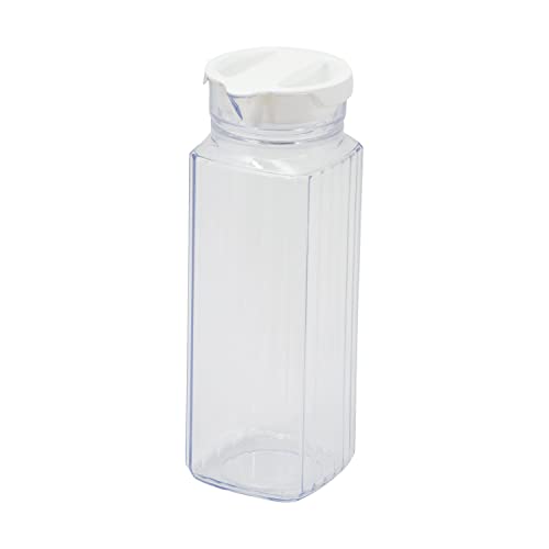 クリアクリア/1.2 L/HB-6715・Style:クリア・パッケージ個数:1・製品サイズ:(約)幅9.5×奥行8.5×高さ25cm・製品重量:(約)0.25kg・原料樹脂:本体/AS樹脂(耐熱温度100度・耐冷温度-20度)、ふた/ポリ...