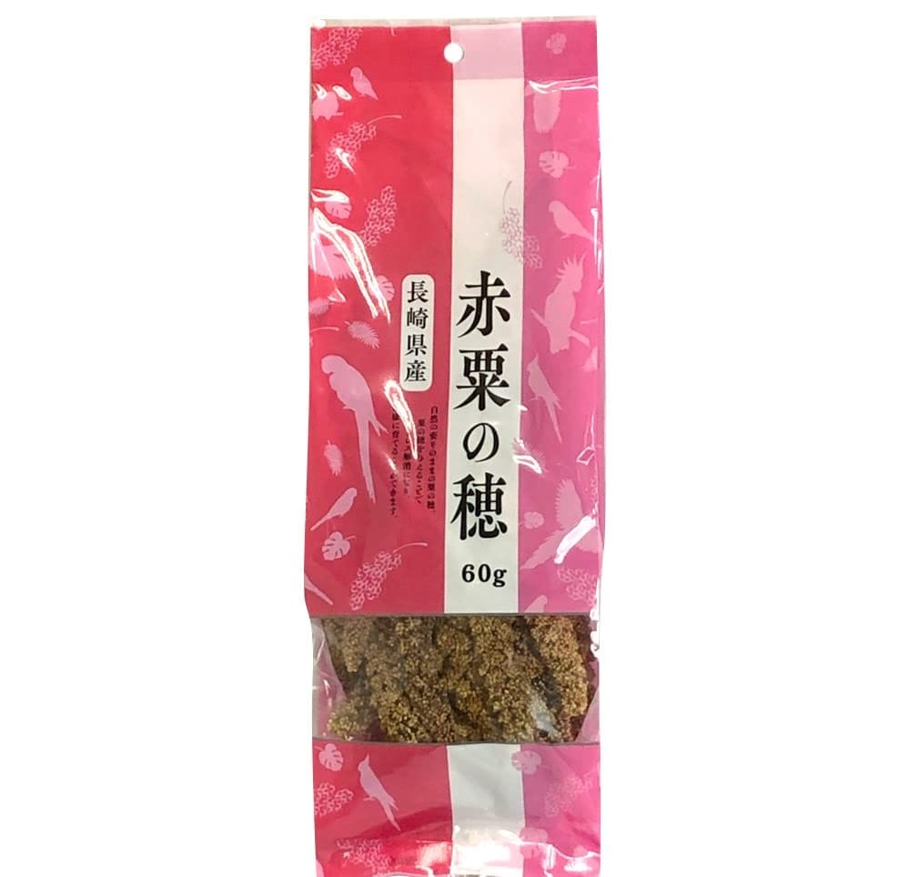 長崎県産の赤粟の穂です。 自然の姿そのままの粟の穂。 粟の穂を与えることでストレス解消となり、健康に育てることができます。 メーカー/近喜商事株式会社 内容量/60g 原材料/国産 赤粟の穂 ご注意/ ・本品は小鳥・小動物用フードです。目的...