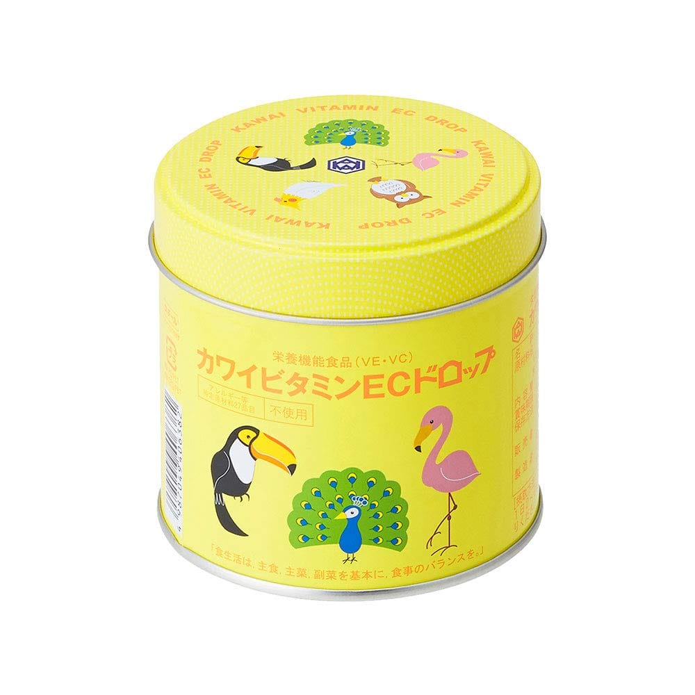 水なしでかんで食べられるゼリー状のドロップです。 ビタミンEとビタミンCを配合したさわやかなグレープフルーツ風味のドロップです