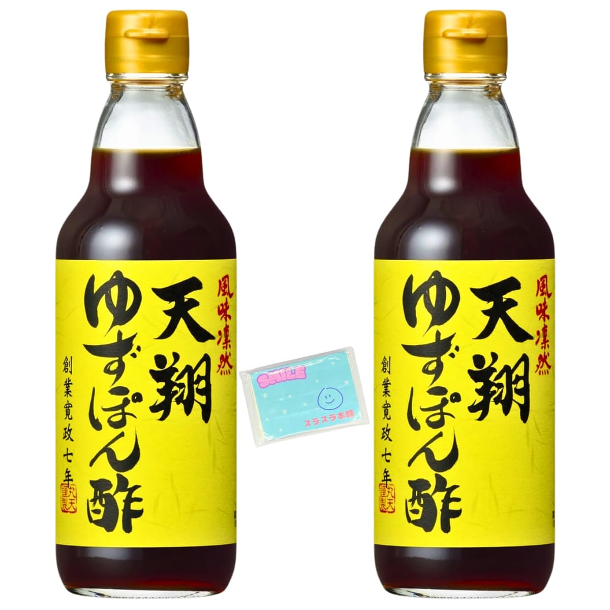日本丸天醤油 天翔ゆずぽん酢 360ml ×2本セットです。本場龍野の本醸造しょうゆに柑橘果汁のさわやかな風味と、鰹節、昆布、椎茸の上品な旨味を合わせました。 鍋物、しゃぶしゃぶ、焼肉、焼魚、餃子、タタキ、野菜サラダなど幅広くご利用いただけ...