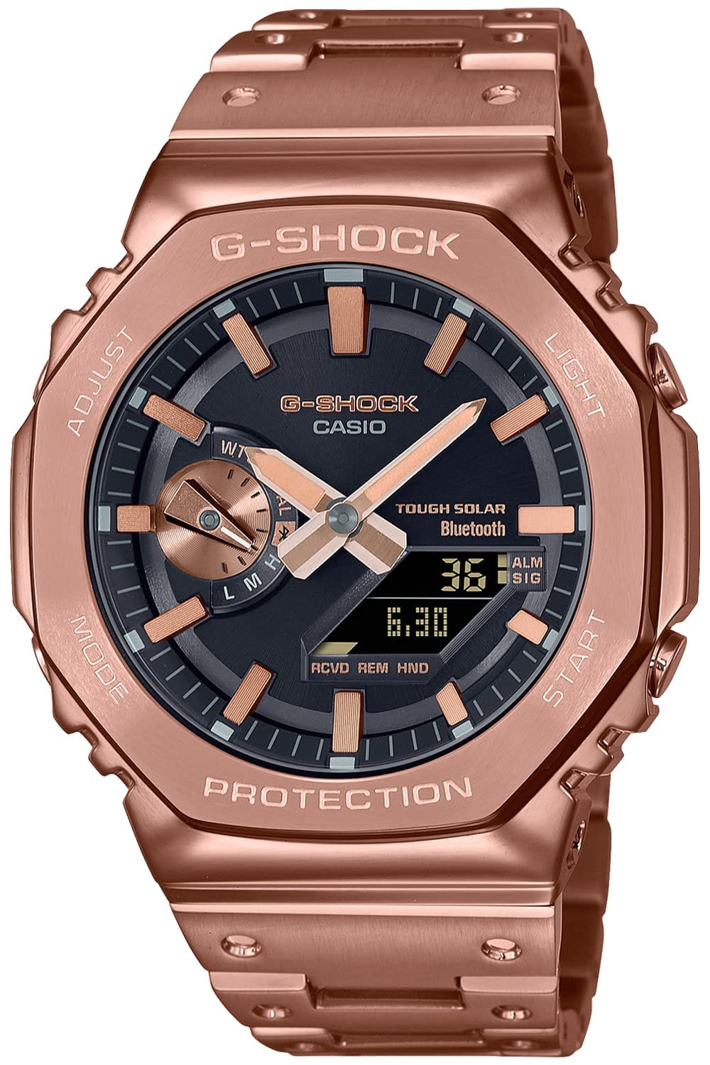 時計にタフネスという新たな概念を築き上げた、衝撃に強い時計『G-SHOCK』。初代モデルDW-5000Cのコンセプトを受け継いで開発されたデジタル/アナログコンビ「GA-2100」シリーズにスマートフォンリンクを搭載したフルメタルモデルです...