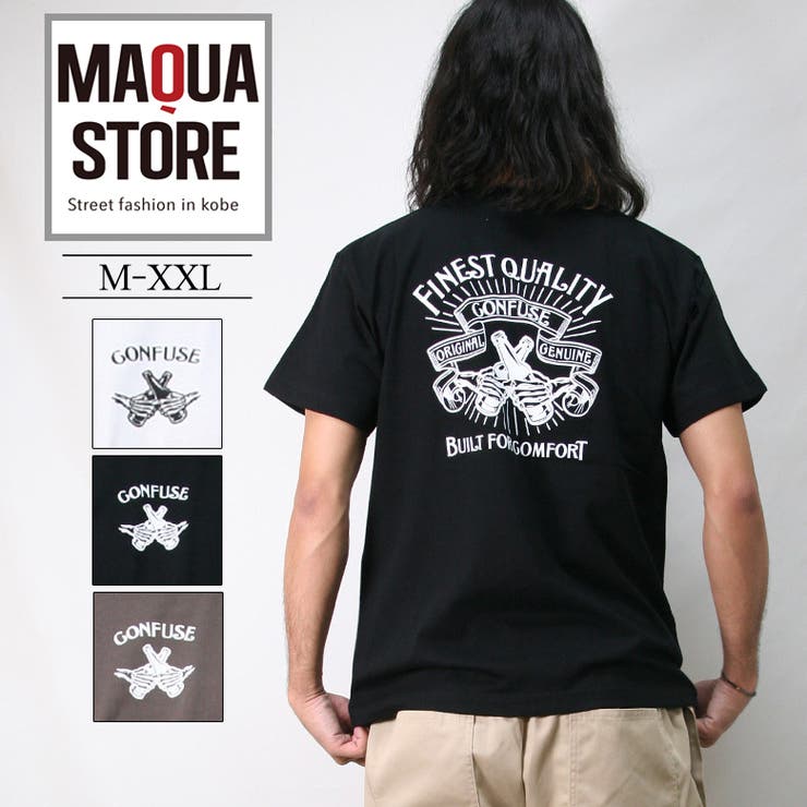 ■商品名Tシャツ メンズ 半袖 ティーシャツ バックプリント プリント ロゴ ワーク バイカー ストリート系 B系 ブランド 人気 アメカジ おしゃれ かっこいい 大きいサイズ XL XXL 2XL 3L 黒 ブラック 白 ホワイト CON...