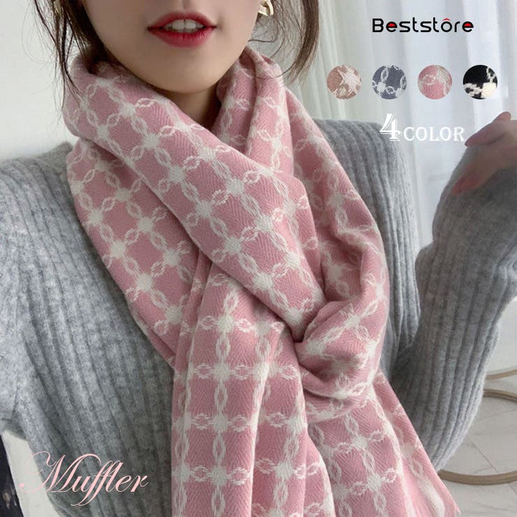 【商品説明】淡いカラーリングと格子の細かいチェック柄が女性らしく、暗くなりがちな秋冬コーデのポイントに使えます。【サイズ情報】(平置き)長さ:180cm幅:50m---------------------------【モデル着用サイズ】フリ...