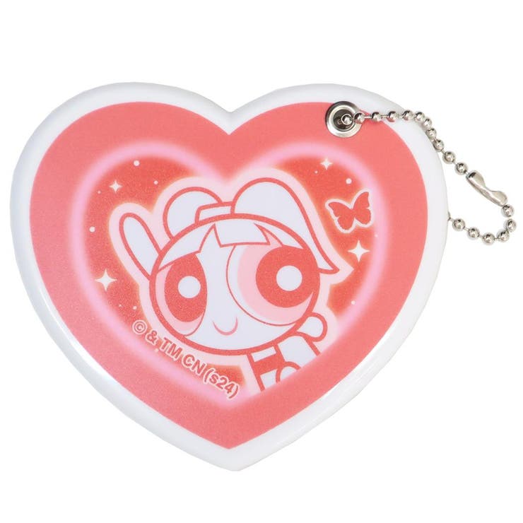 サッと取り出してメイクチェックできるバッグチャーム/可愛い ミラー/ミニサイズ/化粧直し/身だしなみチェックスーパーパワーを持ったブロッサム バブルス バターカップの3人娘が大活躍する[POWER PUFF GIRLS]グッズにまたまた可愛...