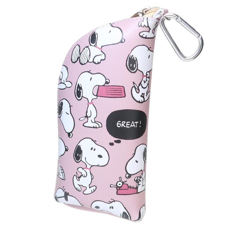サッと取り出しやすいバッグにつけるメガネケースオフィス/学校/眼鏡ポーチ/眼鏡入れ/吊り下げ大人気[PEANUTS/SNOOPY]グッズにまたまた可愛いnewアイテム登場こちらは人気アイテム[カラビナ付メガネケース]バッグにつけられるのでサ...