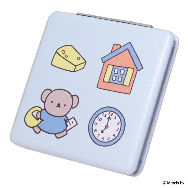 ボリスとお家の中のモチーフを組み合わせた総柄合皮シリーズかわいい/ハンドミラー/持ち運び/メイク/化粧ディックブルーナの人気絵本[miffy/ミッフィーちゃん]グッズにまたまた可愛いnewアイテム登場こちらは身だしなみの必需品[コンパクトミ...