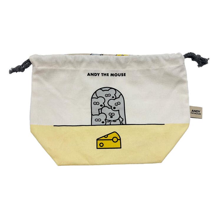 大人気ねずみのアンディのキュートなランチ雑貨シリーズランチ用品/お弁当袋/可愛い 巾着/プレゼント/お弁当入れイラストレーター松本セイジが描く人気キャラクターしっぽのないネズミ[ねずみのANDY/アンディ]がグッズになって登場こちらはお弁当...
