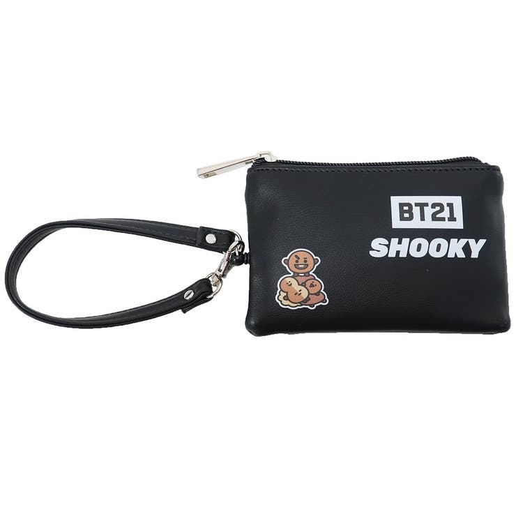 BT21 定期入れ ＆ 小銭入れ パスケース付き コインケース SHOOKY LINE FRIENDS 森本本店 ICカードケース キャラクター 商品 シネマコレクションICカードと一緒に鍵と小銭も持ち歩けて超便利BT21/定期入れ/パスケ...