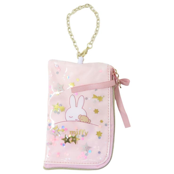スパンコールが可愛いDreamy series通学/通勤/かわいい/プレゼント/ギフトディックブルーナの人気絵本[miffy/ミッフィーちゃん]グッズにまたまた可愛いnewアイテム登場こちらは使い勝手抜群の[キーケース付きパスケース]中にキ...