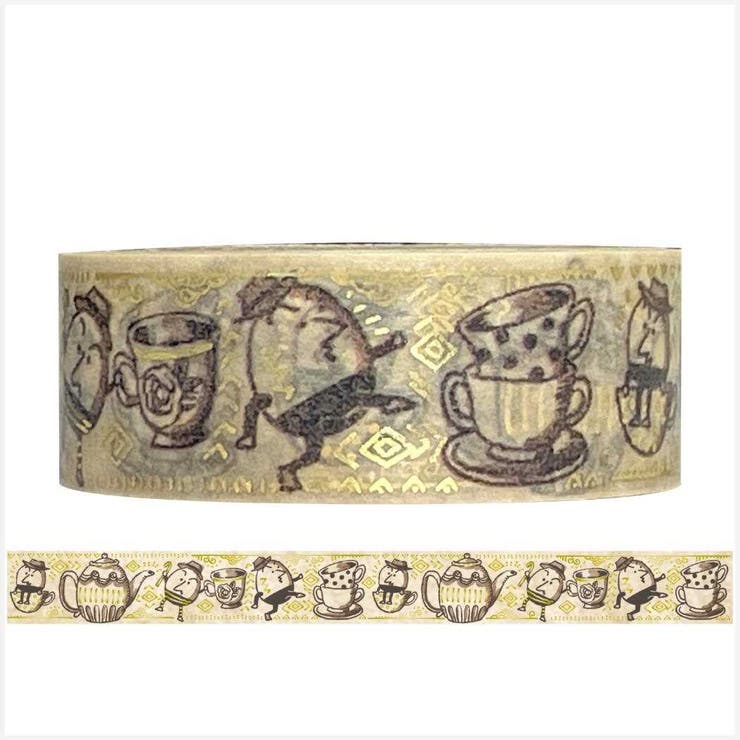 アリスの物語に登場するキャラクターがデザインされたマステ可愛い マステ/文具女子/ファンシー雑貨/ラッピングテープ/デコレーションテープ熊本県出身の雑貨デザイナー絵本作家[Shinzi Katoh/シンジ カトウ]の新作雑貨が登場こちらは定...