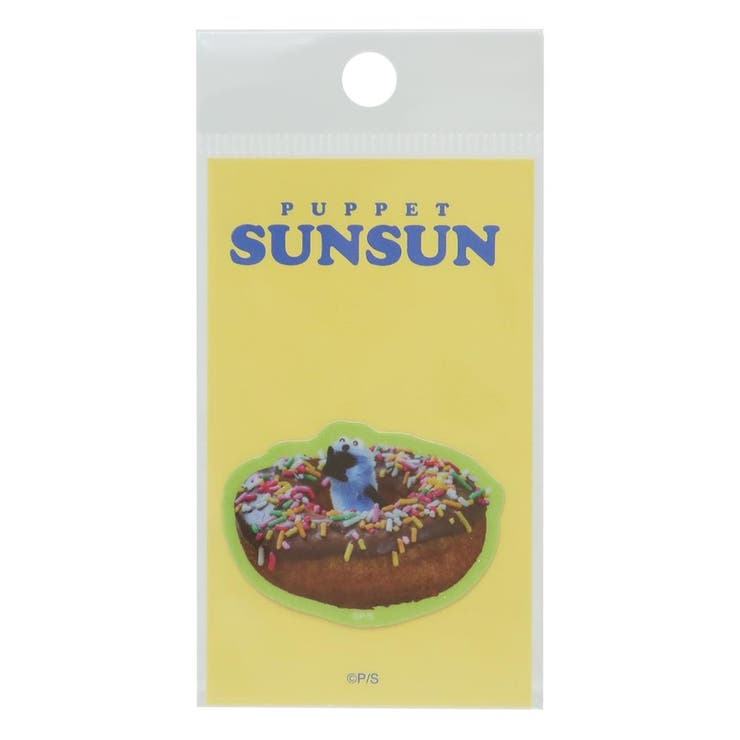 自転車やパソコンいろんなところに貼って楽しい耐水ステッカープレゼント/ギフト/かわいい/デコレーション/スマートフォンSNSで人気のキャラクター[パペットスンスン]グッズにまたまた可愛いnewアイテム登場こちらは定番人気アイテム[miniス...