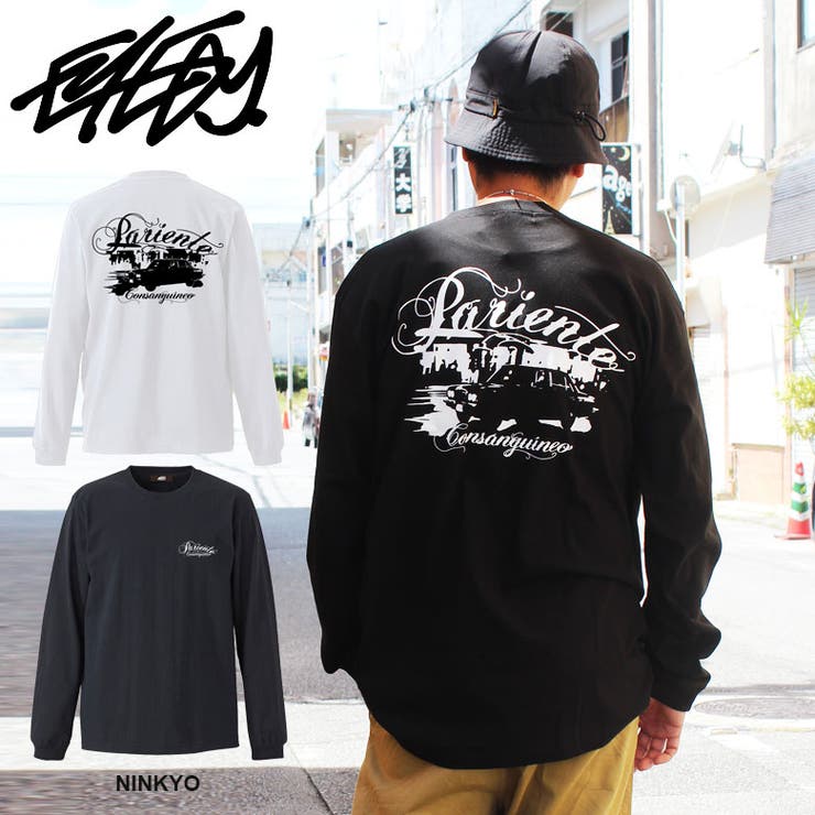 ブランド EYEDY アイディー 大きいサイズ メンズ ロングTシャツ NINKYO ロンT 長袖 M L XL XXL商品説明昭和のヤクザ映画のワンシーンをイメージした「任侠＋チカーノ」のグラフィックT。7.4ozのスーパーヘビーな生地は...