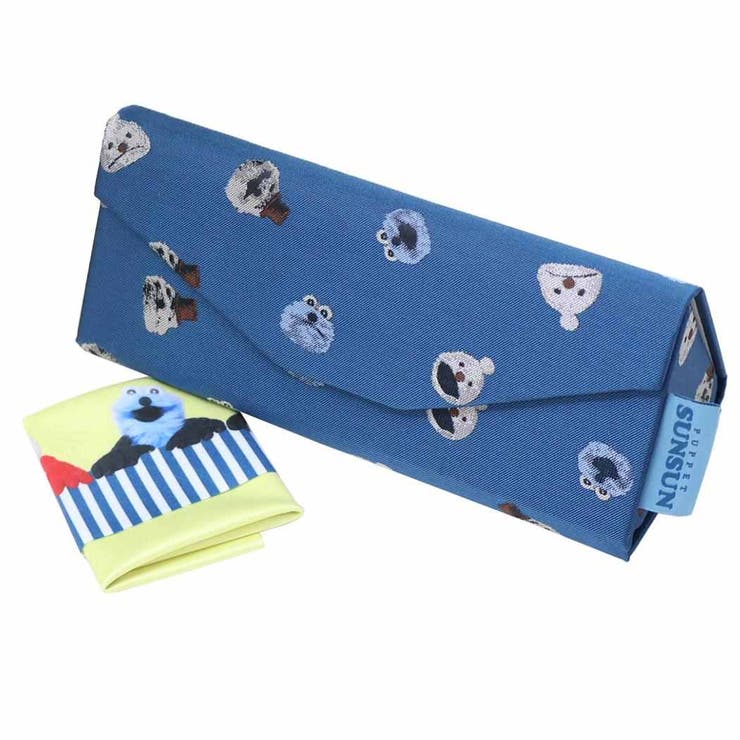 使わない時には折りたためてコンパクトに持ち運べるめがねケース/プレゼント/ギフト/収納/保護SNSで人気のキャラクター[パペットスンスン]グッズにまたまた可愛いnewアイテム登場こちらは大人気アイテム[折りたたみメガネケース]折りたたむと厚...