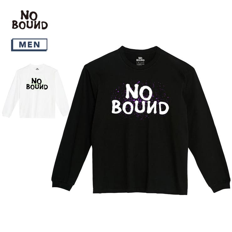 【商品説明】ブランド名の【NOUBOUND】ロゴとスプラッシュペイントをフロントにプリントした、ストリートライクなロゴプリント ロングTシャツ。・スプレーで描いたような滲みのあるロゴとスプラッシュペイントが映えるプリントデザイン・生地は適度...