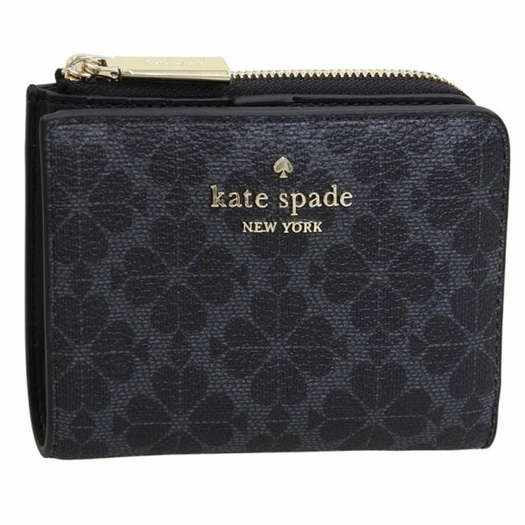 ケイトスペード/KATESPADE/二つ折り財布/sm/lzip/walケイトスペードのスリムな二つ折り財布です。ゴールド金具が映える上品で洗練されたデザイン。コンパクトながら収納力も備え、デイリーからきれいめスタイルまで幅広く活躍します。...