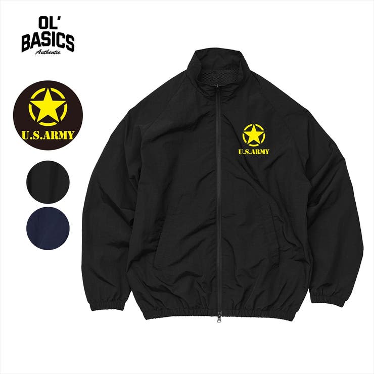 【商品説明】街着にもトレーニングにも使えるリラックス感満載のレトロスポーティーな、ミリタリーロゴプリント トレーニングジャケット。・イエローカラーのU.S.ARMYのミリタリーロゴが目を惹くナイロンジャケット・生地はタフなコットンのような柔...