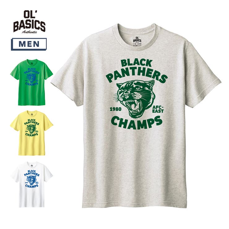 【商品説明】ブラックパンサーイラストが目を惹く、アメカジデザインのプリント ショートスリーブTシャツ。・ブラックパンサーイラストをプリントしたカットソー・生地は適度に厚みのある5.6オンス・シルエットはすっきりとしたレギュラーフィット・XS...