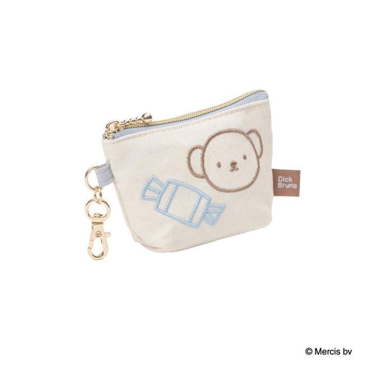 フルーツ等のモチーフをカラフルなライン刺繍で表現したシリーズお洒落/可愛い ポーチ/プレゼント/レディース/お出かけディックブルーナの人気絵本[miffy/ミッフィーちゃん]グッズにまたまた可愛いnewアイテム登場こちらはかわいい[マイクロ...