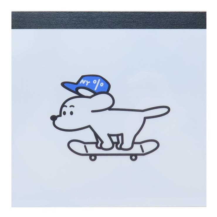 Skater JOHNのステーショナリーシリーズ文房具/メッセージ/伝言/学校/オフィスイラストレーターのシバチャンが描く[スケータージョン/Skater JOHN]グッズにまたまた可愛いnewアイテム登場こちらは人気アイテム[スクエアメモ...