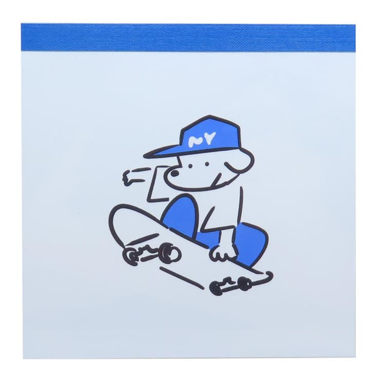 Skater JOHNのステーショナリーシリーズメッセージ/伝言/学校/オフィス/文房具イラストレーターのシバチャンが描く[スケータージョン/Skater JOHN]グッズにまたまた可愛いnewアイテム登場こちらは人気アイテム[スクエアメモ...