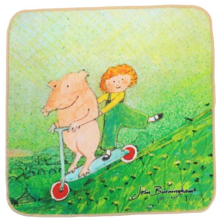 コットン100％で柔らかな手触り＆吸水もバツグンプレゼント/ギフト/贈り物/お手拭き/可愛い唯一無二の世界観で、多くのひとを惹きつけてやまない絵本作家[ジョン バーニンガム]のかわいいタオルシリーズこちらは吸水＆手触りバツグンの[プチタオル...