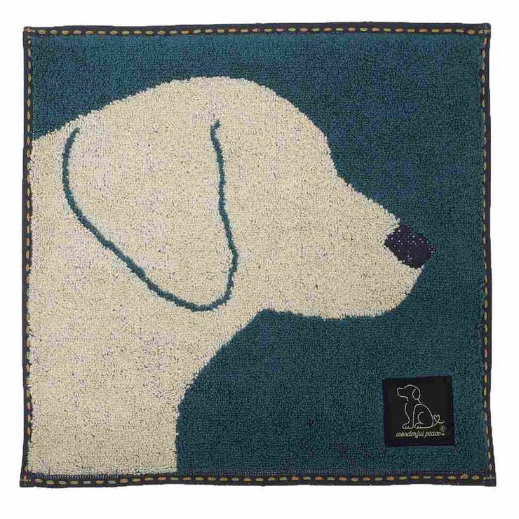 吸水＆手触りもバツグンのコットン100％お祝い/お洒落/ユニセックス/誕生日/贈り物かわいいワンちゃんデザインの[ワンダフルピース]シリーズにまたまた可愛いnewアイテム登場こちらは定番人気アイテム[無撚糸パイルジャカードミニタオル]コット...