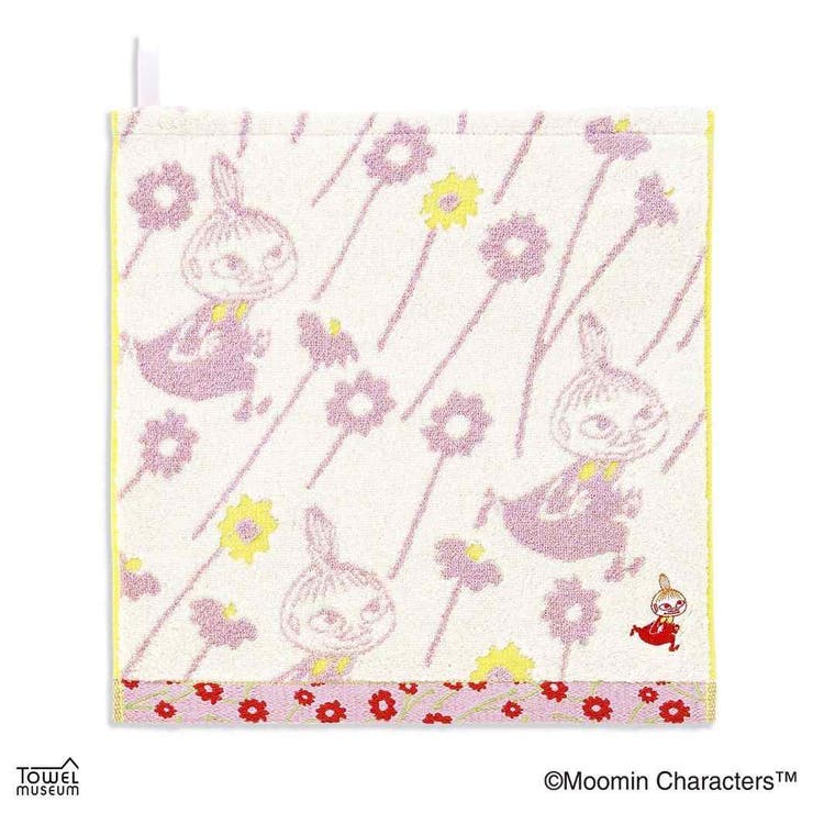 元気いっぱいに駆け抜けるリトルミイの姿がデザインされたタオルお返し/可愛い ハンカチ/学校/学校行事/ハンドタオルお花畑の中を、元気いっぱいに駆け抜けるリトルミイの姿がデザインされたタオルです。カラーによってリトルミイのワンピースの色が異な...