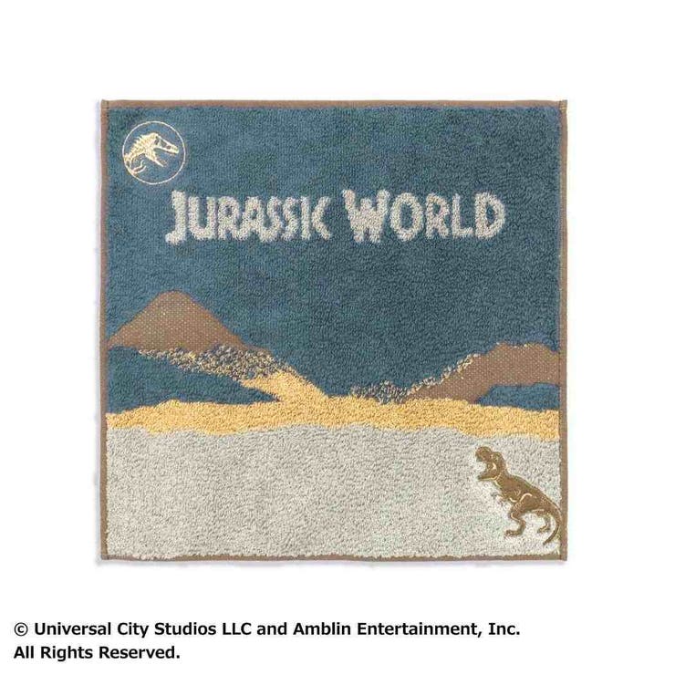 ジュラシックワールドの舞台である広大な大地を表現したデザインオフィス/お出かけ/お手拭きタオル/可愛い ハンカチ/学校映画「ジュラシックワールド」より、タオルコレクションが登場しましたジュラシックワールドの舞台である広大な大地を表現したデザ...