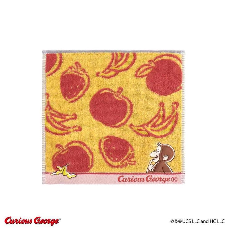 わくわくしたジョージのアップリケがキュートなデザインお出かけ/お誕生日/プチギフト/お手拭き/汗拭き大人気キャラクターの おさるのジョージ より、タオルコレクションが登場しました大好きなフルーツを目の前にして、どれを食べようかなとわくわくし...