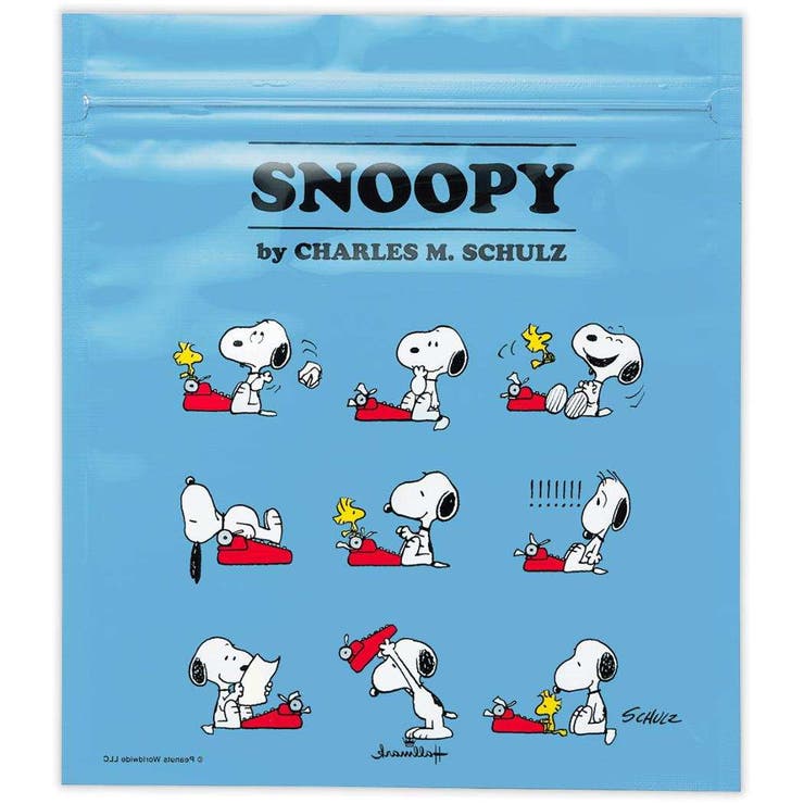 スヌーピーの創造力、スイッチオン！ジッパー袋/ジップバッグ/お裾分け/プレゼント/小分け袋「Happiness is Red　スヌーピーの身の回りにある大事な赤いもの」をテーマにしたスヌーピーのステーショナリーコレクション。キャラクターでは...