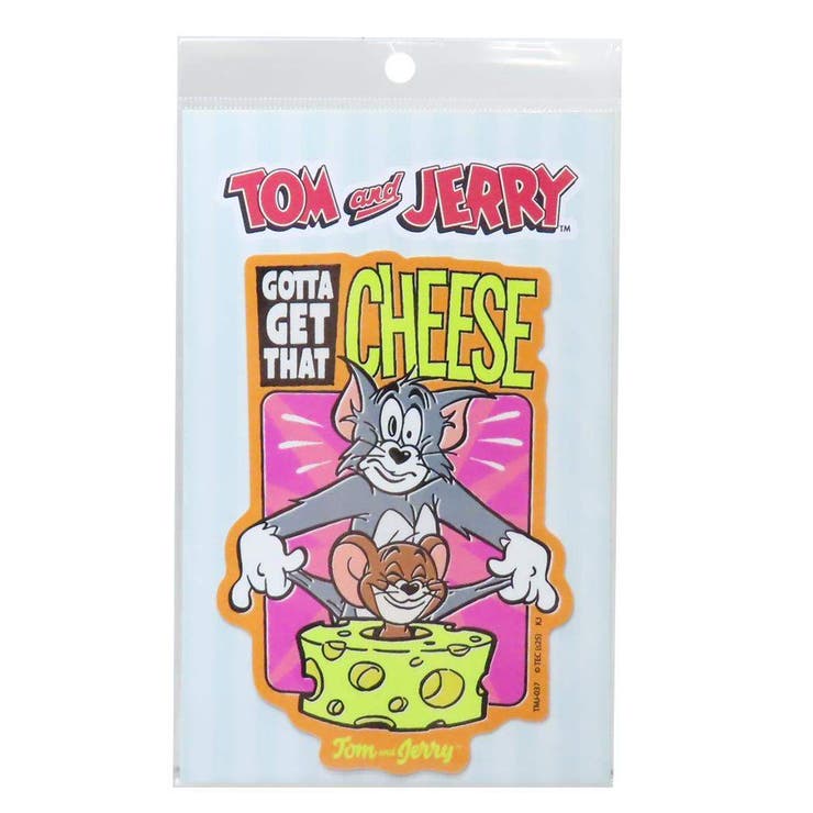 自転車やパソコンいろんなところに貼って楽しい耐水ステッカー目印/コレクションシール/デコレーション/可愛い シール/大きい ステッカー大人気トム＆ジェリーグッズにまたまた可愛いnewアイテム登場こちらは人気アイテム[ビッグステッカー]耐光耐...