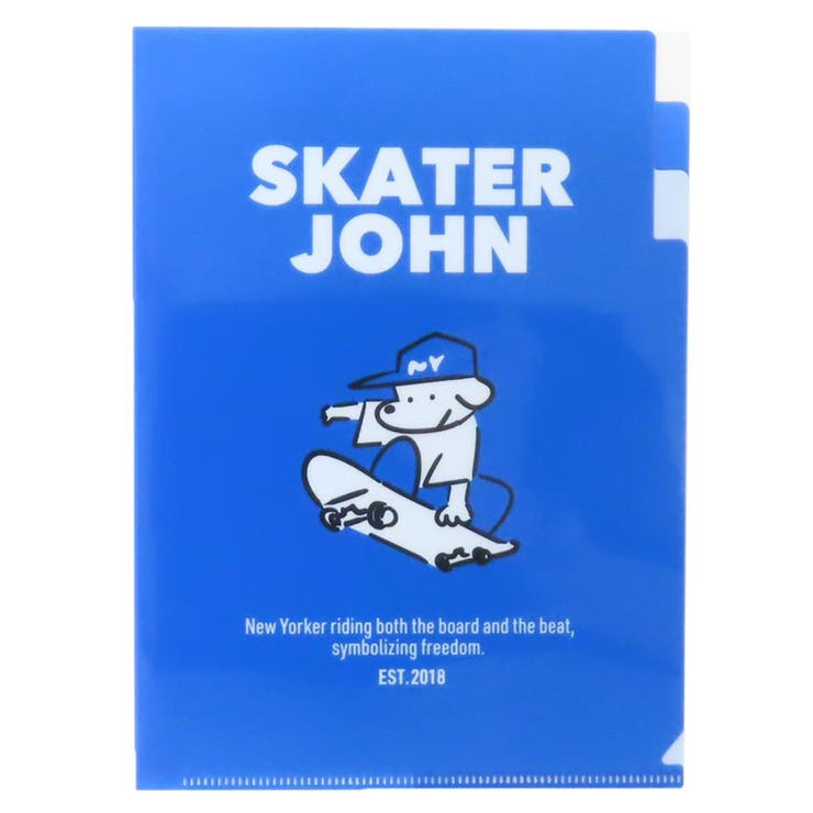 Skater JOHNのステーショナリーシリーズ文房具/クリアホルダー/保管/新学期/かわいいイラストレーターのシバチャンが描く[スケータージョン/Skater JOHN]グッズにまたまた可愛いnewアイテム登場こちらは書類を分類して整理し...
