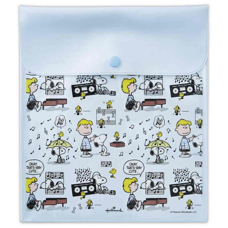 文具やお薬などの小物類の持ち歩きにちょうどいいサイズのポーチ整理/可愛い/プレゼント/ギフト/収納スヌーピーと一緒に音楽を楽しもう！「Life with Snoopy and Friends」をテーマにほっこり幸せな気持ちになるようなスヌー...