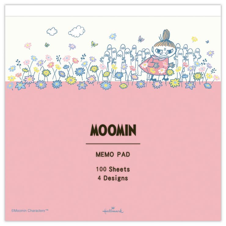 たっぷり書き込めてたっぷり使えるメモ帳文房具/ステーショナリー/学校/オフィス/メッセージ4種の絵柄が楽しめるスクエアメモ「Happy in Nature」をテーマに、ムーミンと仲間たちが自然と共存して暮らすのどかで美しいムーミン谷での生活...