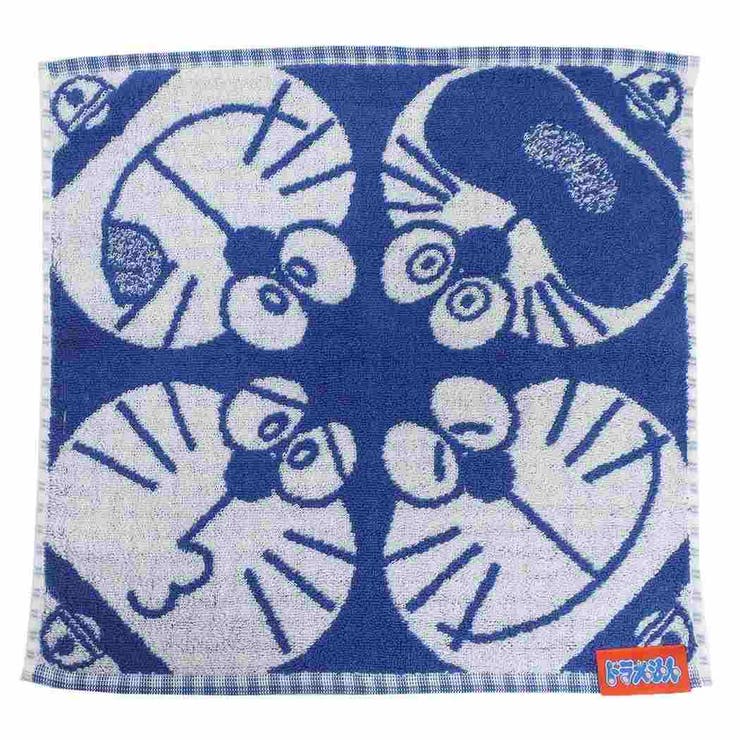 吸水＆手触りもバツグンのコットン100％旅行/可愛い タオル/ギフト/日用品雑貨/バスグッズ大人気アニメ[ドラえもん]のタオルシリーズこちらは汗拭きハンカチにちょうどいい[ウォッシュタオル]赤色のネームがアクセント！ブックホールド付けですコ...