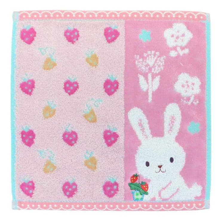 吸水＆手触りもバツグンのコットン100％お手拭き/可愛い/子ども/キッズ/プレゼント毎日が楽しくなるキュートなタオルシリーズこちらはとってもかわいい[ミニタオル]ジャガード、部分シャーリングのコットン100％で吸水性＆手触りもバツグン毎日使...