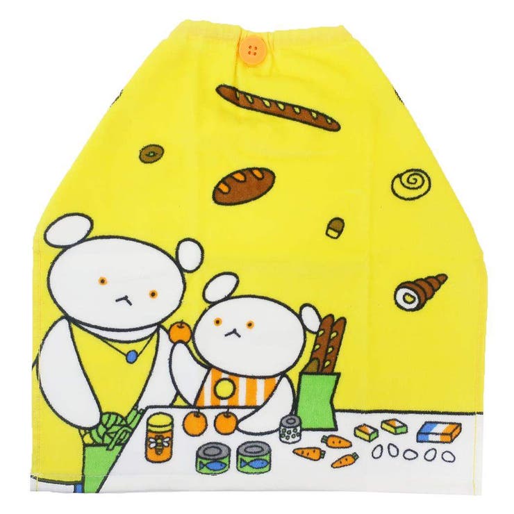 お手洗いに、食事エプロンに保育園やお出かけに便利プレゼント/ギフト/子ども/キッズ/ハンドタオルわかやまけんの人気絵本[こぐまちゃん]のかわいいタオルシリーズこちらは保育園や幼稚園などお出かけに便利な[おりこうタオル]ゴムとボタン付きでお手...