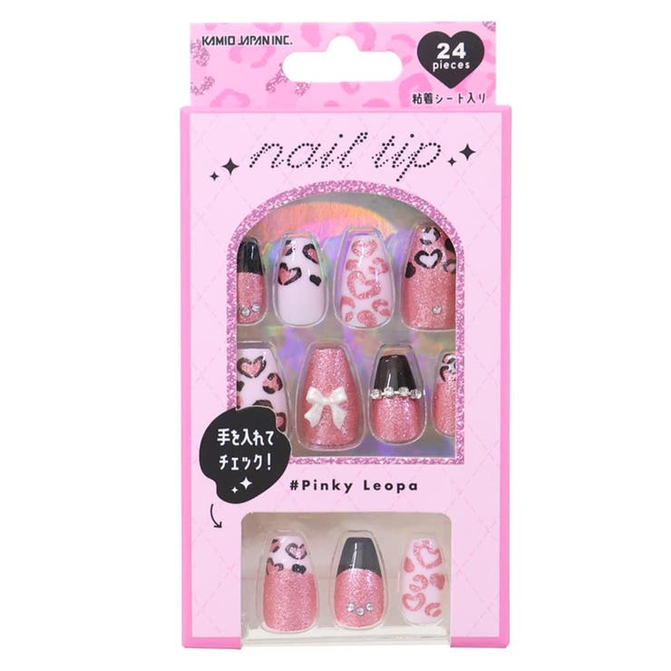 貼るだけ簡単ネイルチッププレゼント/ギフト/おしゃれ/ネイル用品/セルフネイル毎日が楽しくなるキュートなZAKKAシリーズこちらはとってもかわいい[ネイルチップ]ネイルチップ24ピース、強粘着シート24枚、爪やすり、ネイルスティックがセット...