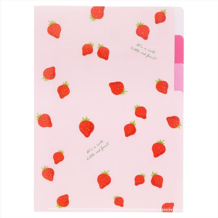 新入学の準備はお済みですか 人気の文具で揃えちゃおう中学生/高校生/可愛い ファイル/オフィス/書類整理食べたくなっちゃう、ジューシーイチゴ。ギンガムチェック+イチゴ=可愛い文具シリーズカバンにも入れやすいA5サイズの[クリアファイルA5 ...