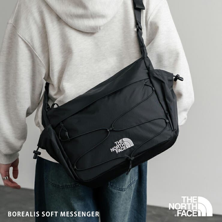 A4サイズも楽々収納！収納力に優れたTHE NORTH FACE ショルダーバッグ【ITEM POINT】●A4サイズが横向きで収納可能●ダブルジップ仕様で開閉しやすい●ドローコードとロゴ刺繍がアクセントに【THE NORTH FACE/ザ...