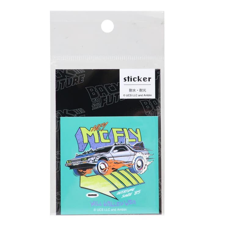 懐かしさとトレンドを融合したデザインデコレーション/スマートフォン/かわいい/プレゼント/ギフト大ヒット映画[BACK TO THE FUTURE/バックトゥザフューチャー]グッズにnewアイテム登場こちらは定番人気アイテム[ステッカー]耐...