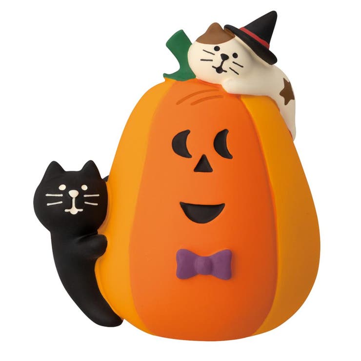 コンコンブルの可愛いハロウィンフェスシリーズ雑貨/置物/ミニチュア/オブジェ/ディスプレイキュートな小物のコンコンブルシリーズから[コンコン広場 おばけなにゃんこたち]シリーズが登場365日いつでもあの世とこの世を行ったり来たりしている[お...