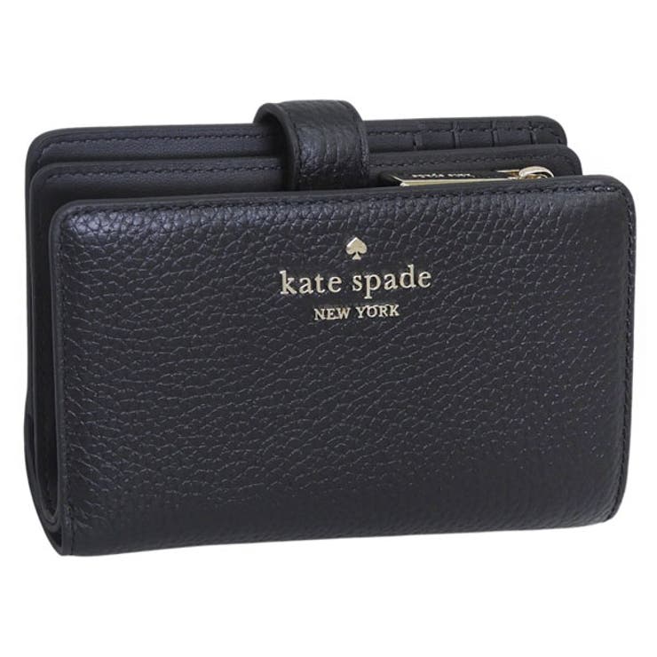 ケイトスペード/KATESPADE/二つ折り財布/WALLETS/MED/COMBIFLD手に馴染む上質なレザーにロゴが輝く、気品ある佇まい。9枚のカードスロットやL字ファスナー小銭入れなど、支払いをスマートにする工夫が凝縮されています。「...