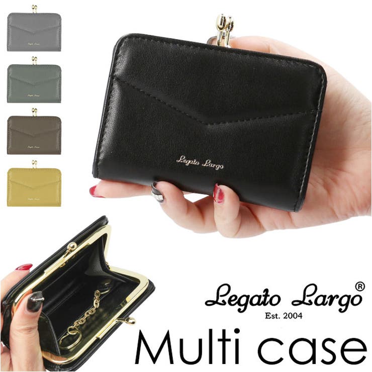 ・レトロ感と可愛らしさを兼ね合わせたデザイン♪Legato Largoから「ネオがま口ウォレット マルチケース」が新登場。【こだわりのデザイン】・ふっくらとしたPU素材のボディにVをステッチを施し、開口部はつくしの様なカタチが可愛いがま口タ...