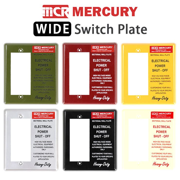 ・アメリカンテイストがインテリアのアクセントに！デザイン性の高さで大人気のMERCURYから、ワイドスイッチプレートが発売。・近年の住宅に多く使用されているパナソニック製のコンセントカバーに対応したスイッチプレート。（※大抵の住宅のスイッチ...