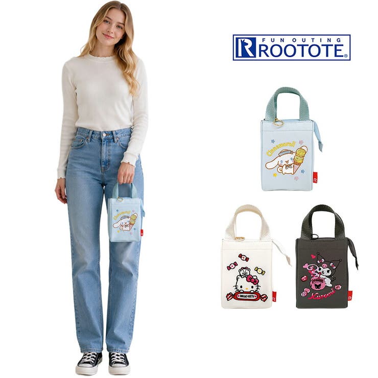 ROOTOTE（ルートート）IP.TKbaby.サンリオキャラクターズ-E商品番号：8483【商品詳細】※あくまで参考程度にご参照下さい。素材表地：ポリエステル、裏地：EVA、持ち手：ポリエステルサイズW 9.5 × H 15 × D 10...