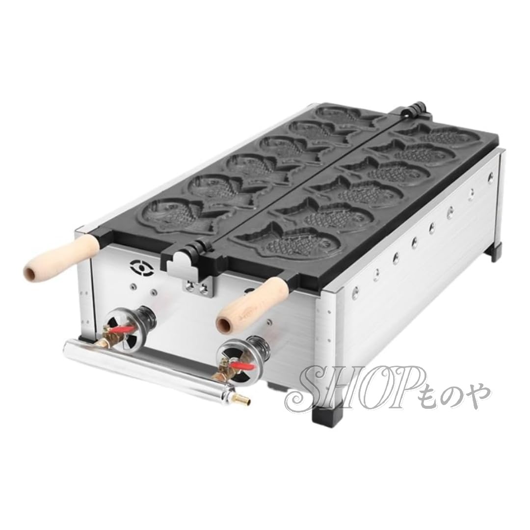 · 1、製品情報：温度範囲:50-300，時間設定:0-5分。· 2、食品グレードのテフロンノンスティックコーティング、非粘着性を持ち、物がこびり付かず、お手入れも簡単です。両面にノンスティック加工が施されているため、たい焼きを焼く時たい焼...